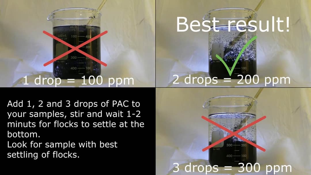 Manual flocculation test